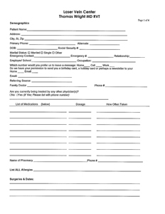 Forms & Resources For Patients | St. Louis Laser Vein Center